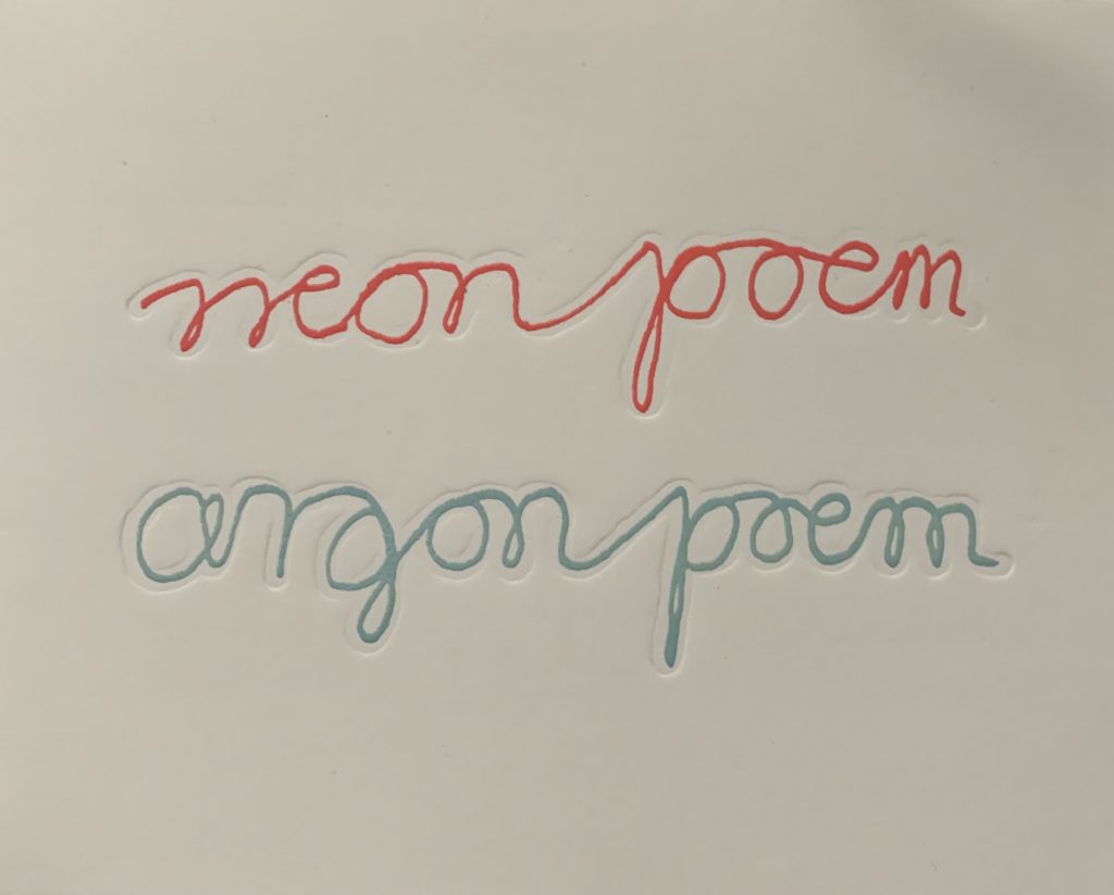 NEON POEM. 2000. - Unoriginal Sins