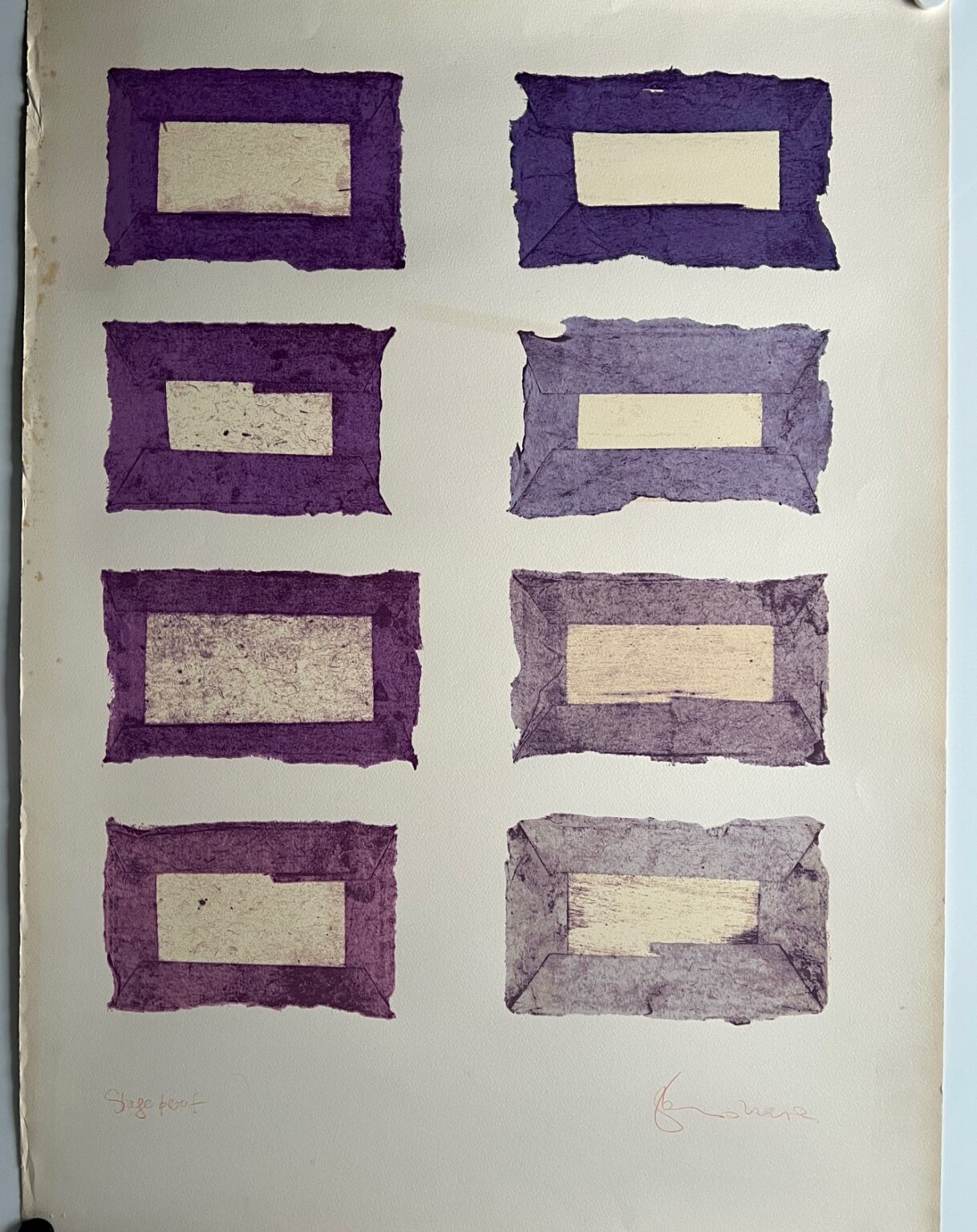 MATCHING COLOURS STRUCK BY HEATWAVE. 1977. (FROM A WALK TO THE STUDIO ...