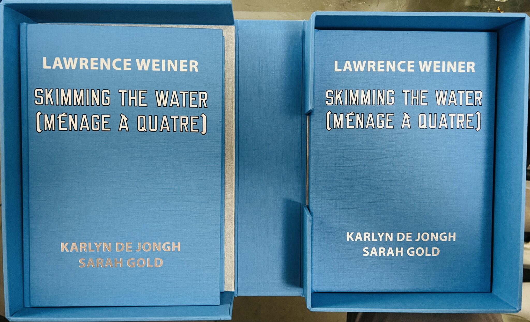 SKIMMING THE WATER (MENAGE A QUATRE). 2010. ONE OF ONLY 150 COPIES ...